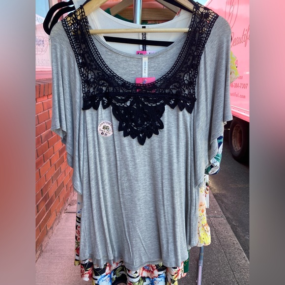 blissfully beautiful boutique | Tops | New Womens Lace Blouse Sizes ...